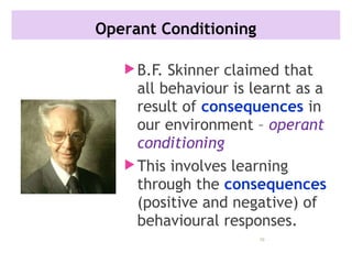Behaviourist oprant conditioning | PPT