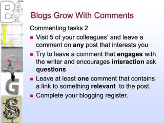 Lesson 2 - Blogs And Commenting | PPT