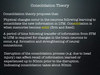 Lesson 2 brain structures involved in memory function 2015 | PPT