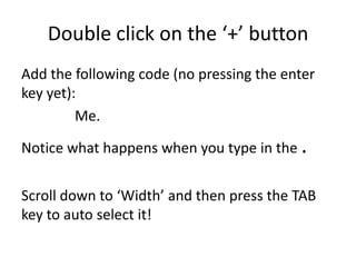 Button controls and using methods to make a simple web browser | PPTX