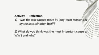 Lesson 2 - Causes of the First World War.pptx