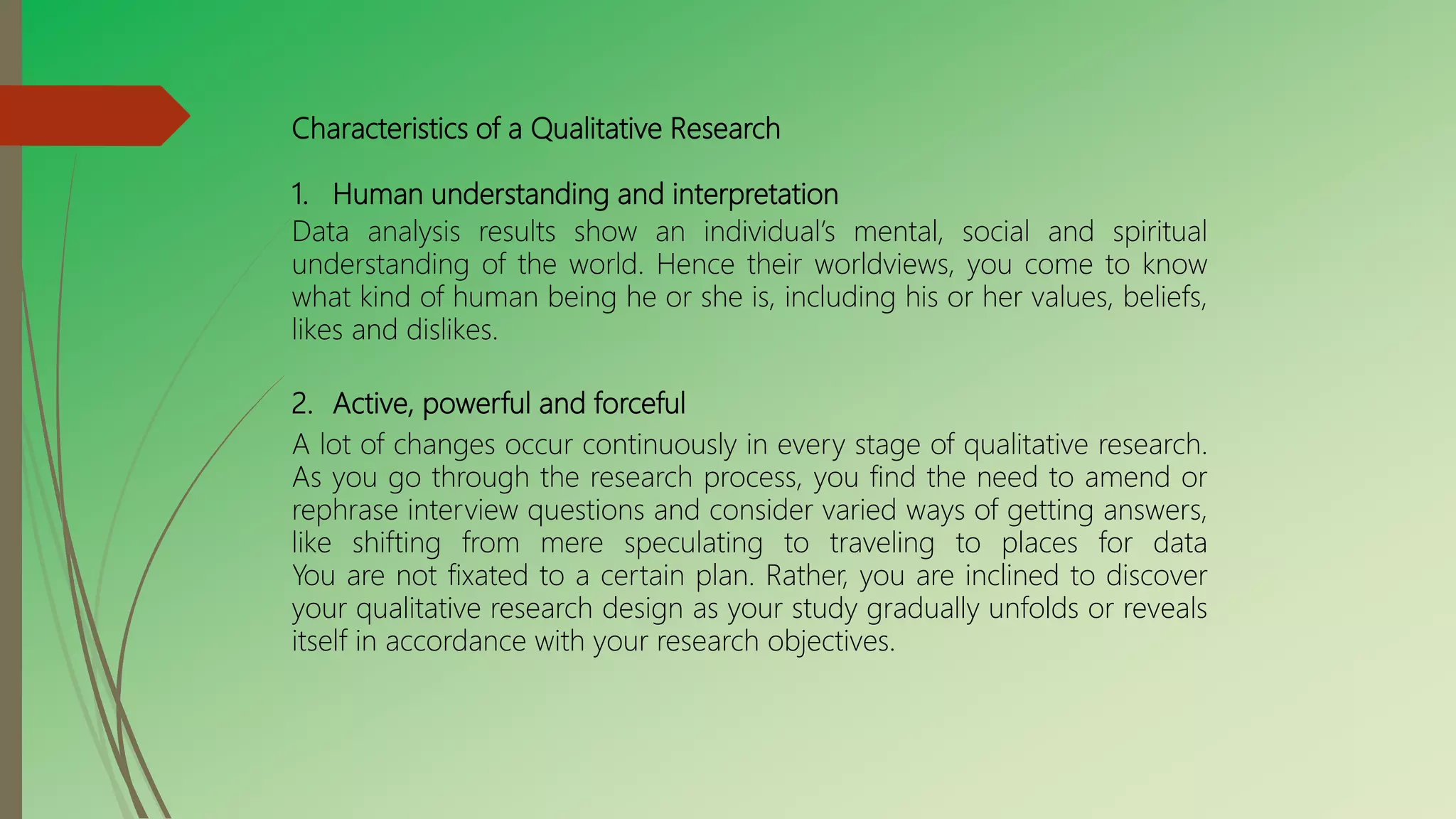 Lesson 2 characteristics, purpose and types of research | PPTX