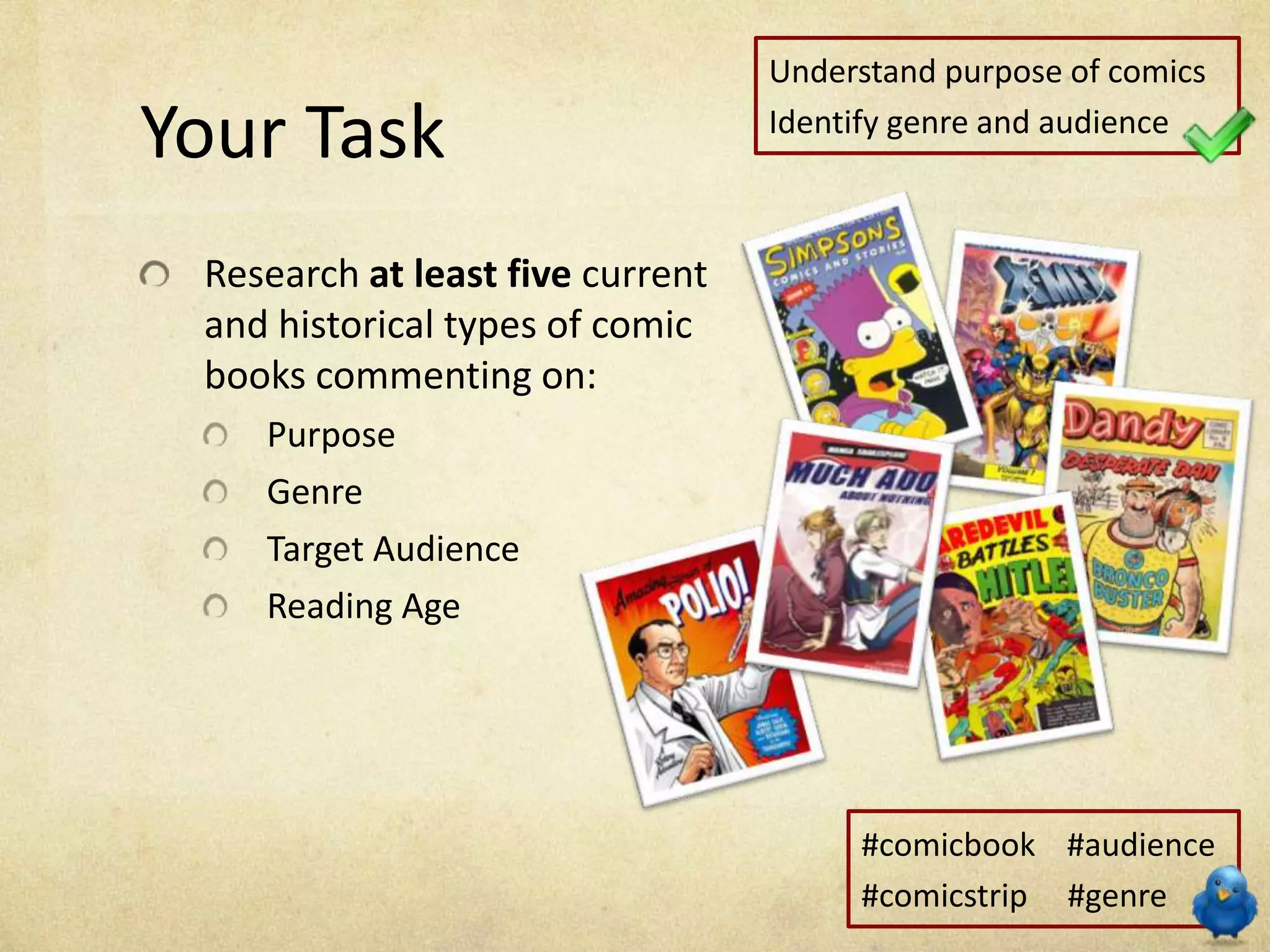 306 - Lesson 2 - Comic Book Research | PPT