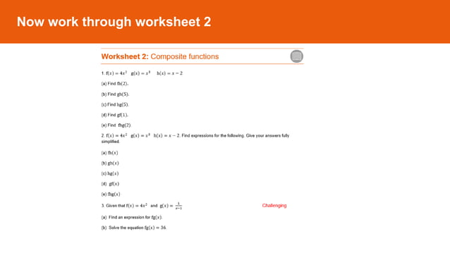 Composite Functions Dealing With Composite Functions Ppt