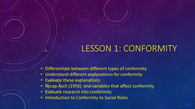 Lesson 2 conformity | PPTX