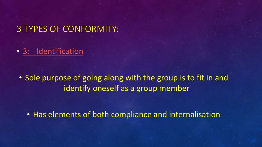 Lesson 2 conformity