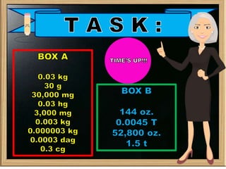 Converting units of weight | PPT
