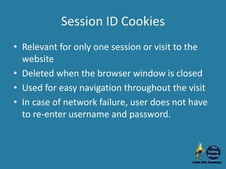 Website Cookies | PPTX | Internet | Computing