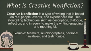 Understanding Creative Nonfiction vs Fiction and Expository Writing ...