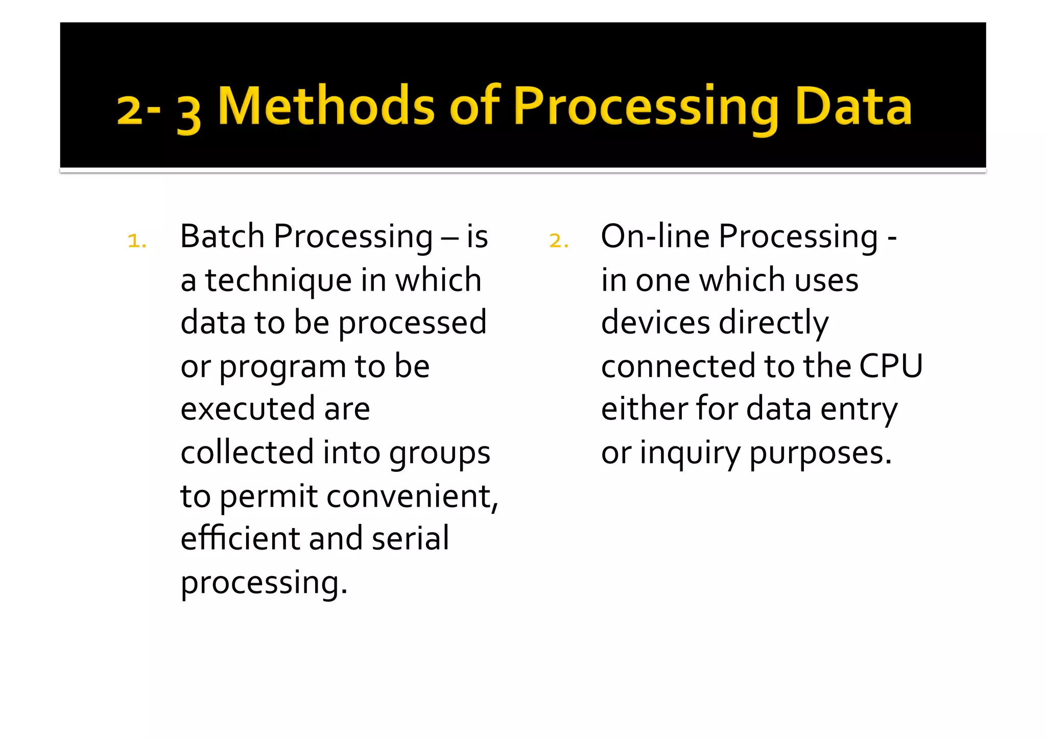 Lesson 2 Data processing | PPT
