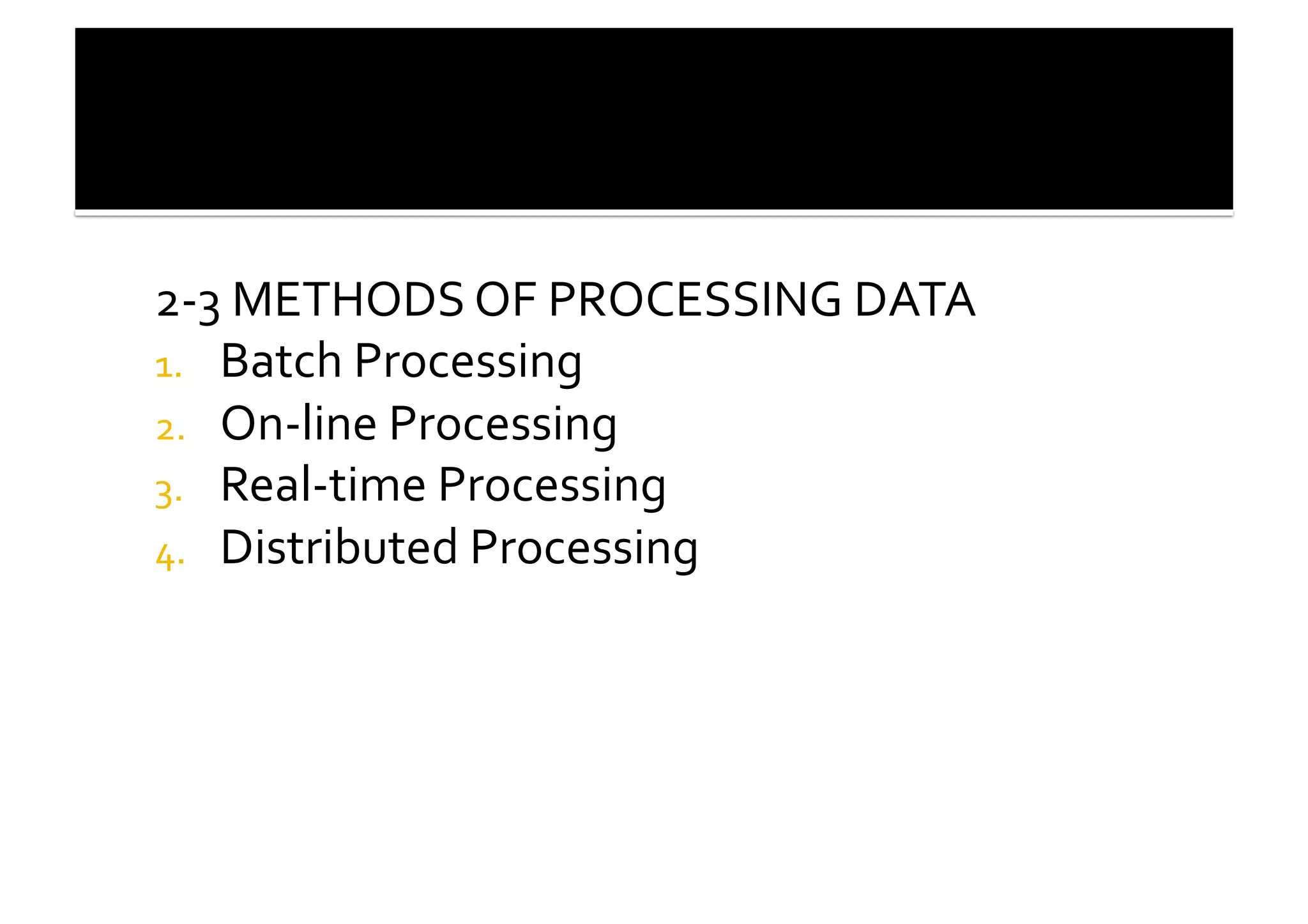 Lesson 2 Data processing | PPT