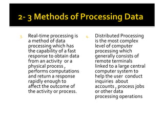 Lesson 2 Data processing | PPT