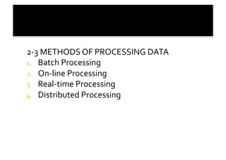 Lesson 2 Data processing | PPT