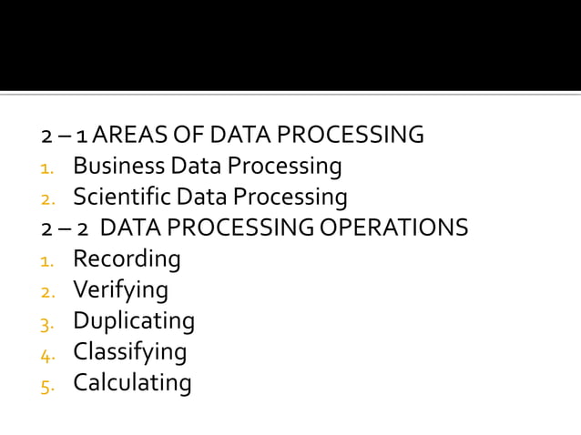 Lesson 2 data processing | PPT