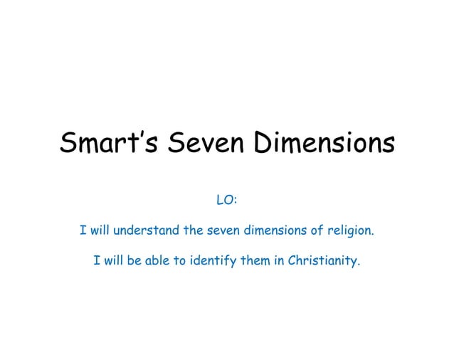 Lesson 2 Seven Dimensions | PPTX