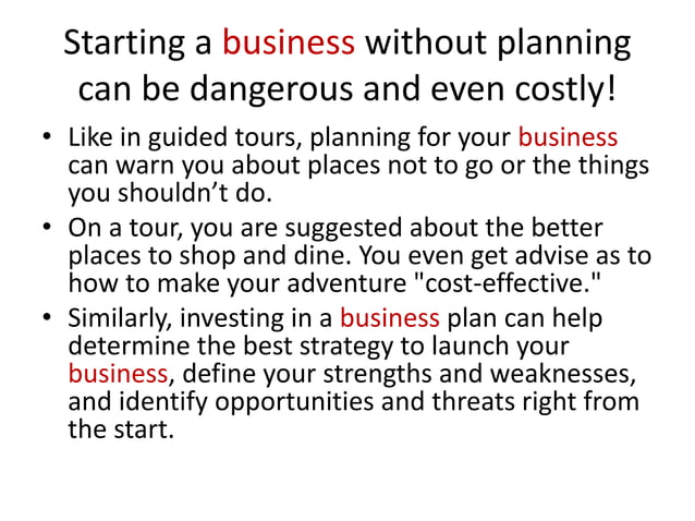 Lesson 2 elements of a business plan | PPT
