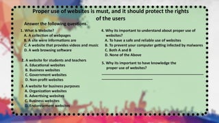 Lesson 2 evaluating a website | PPT