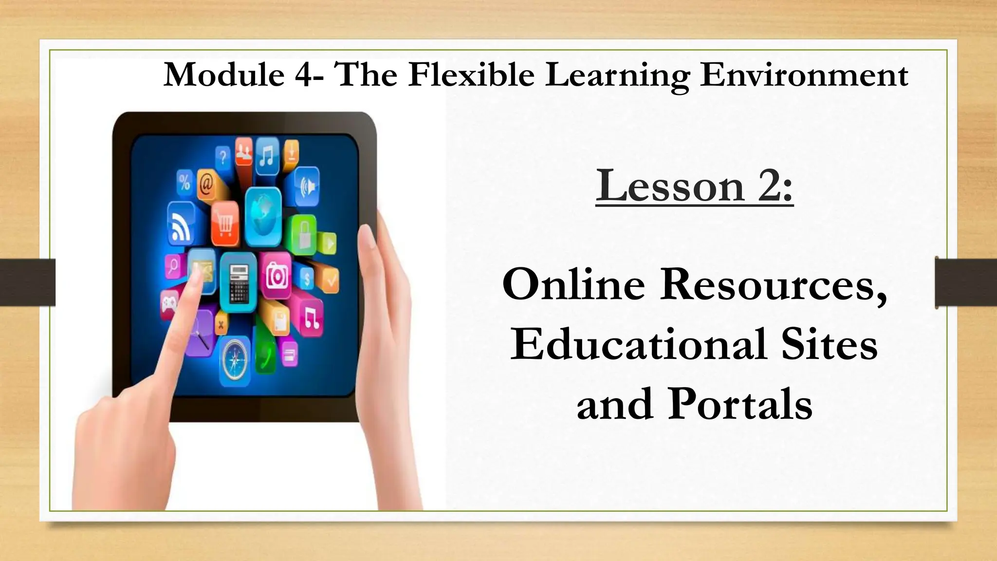 Lesson 2-FLEXIBLE LEARNING ENVIRONMENT REPORT.pptx