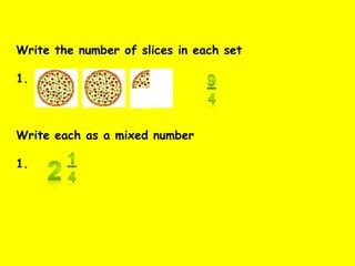 Mixed Numbers & Equivalent Fractions | PPTX