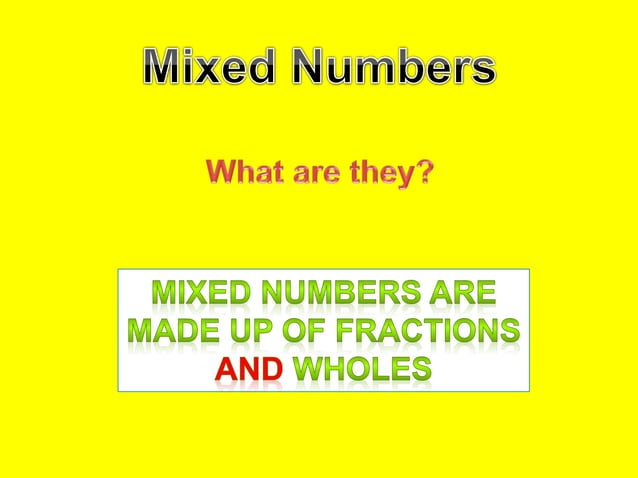 Mixed Numbers & Equivalent Fractions | PPTX