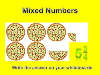 Mixed Numbers & Equivalent Fractions | PPTX