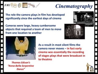 Cinematography - Lesson 2 Development of Cinematography | PPTX