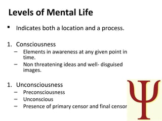 Lesson 2 freud's psychoanalysis | PPT | Brain and Nervous System ...
