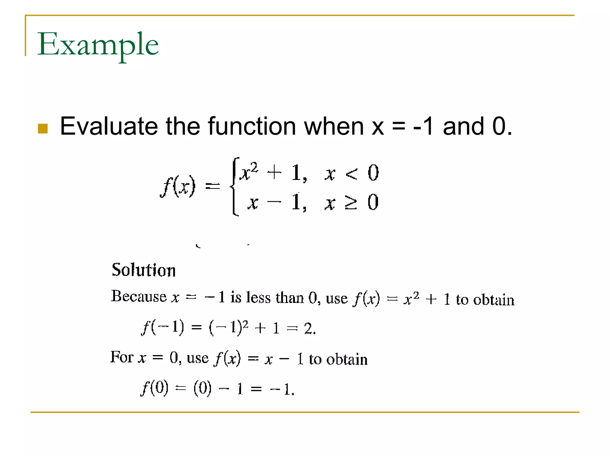Lesson 2 Functions And Their Graphs Notes Ppt