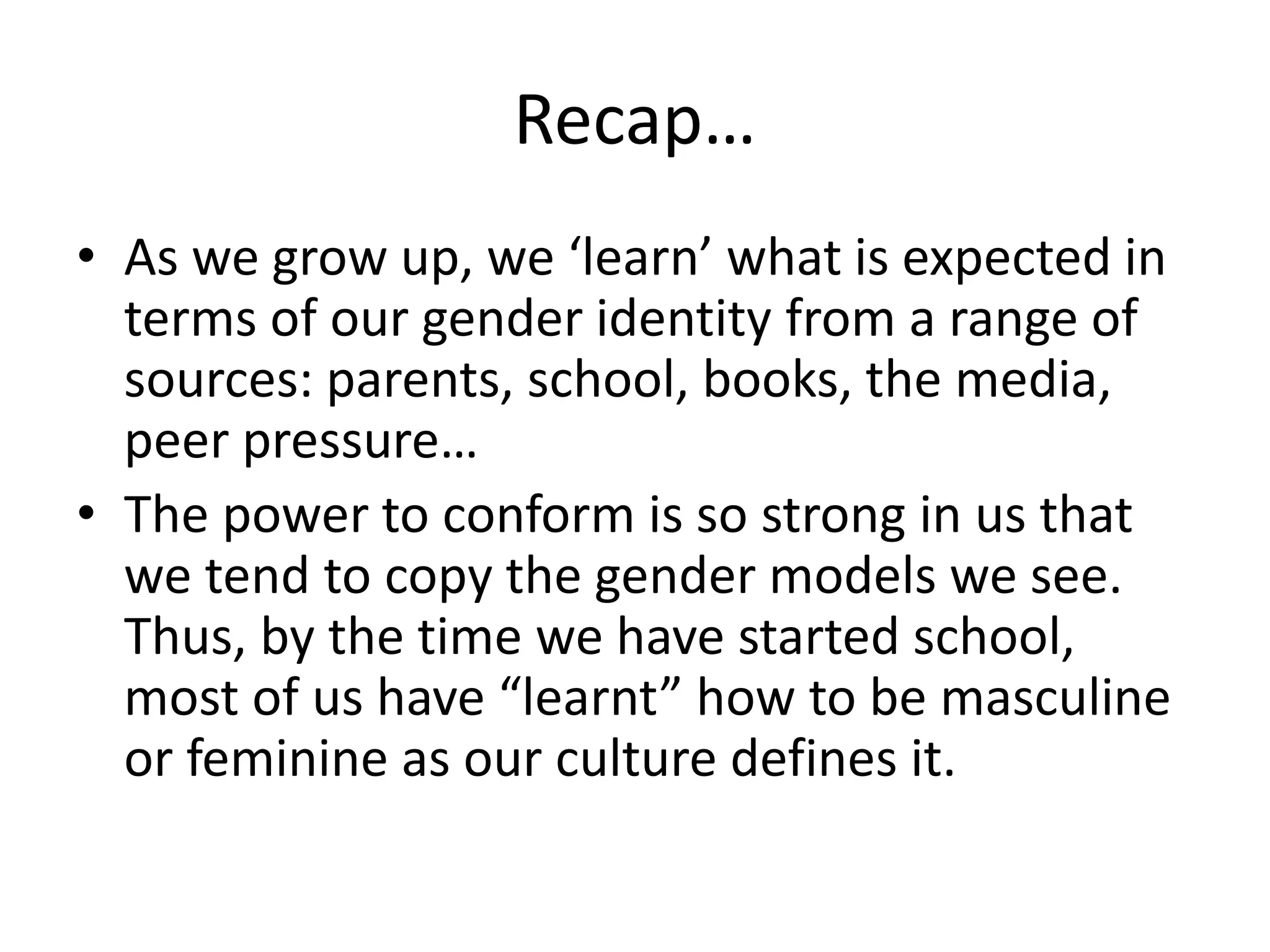AS Lesson 2 gender and stereotypes | PPTX