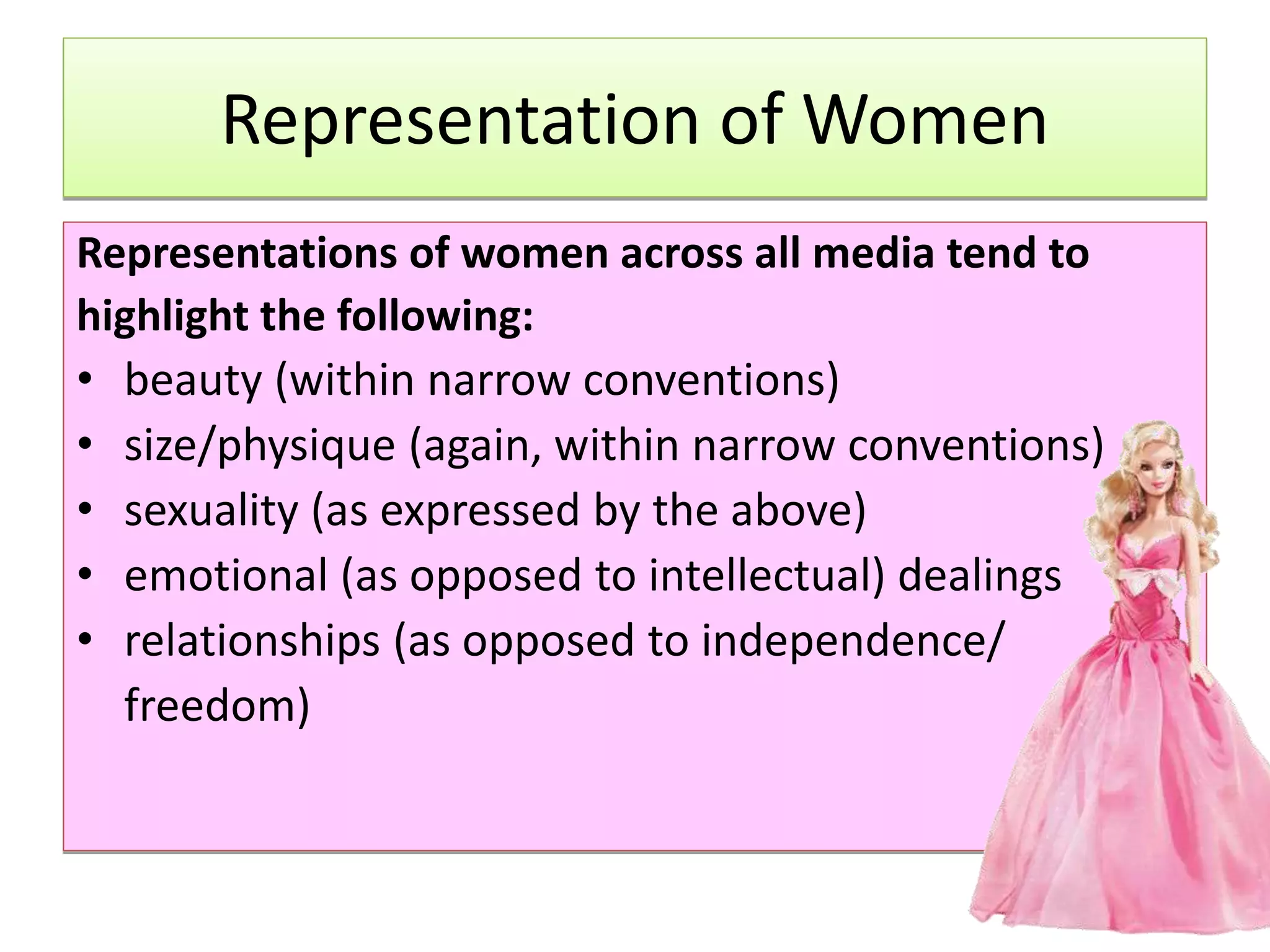Lesson 2 - Representation - Gender and stereotypes | PPT