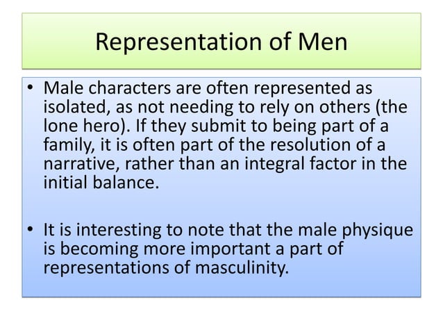 Lesson 2 - Representation - Gender and stereotypes | PPT