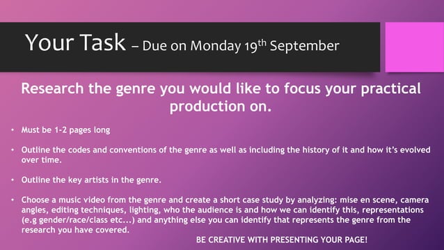 Lesson 2 genre conventions | PPT