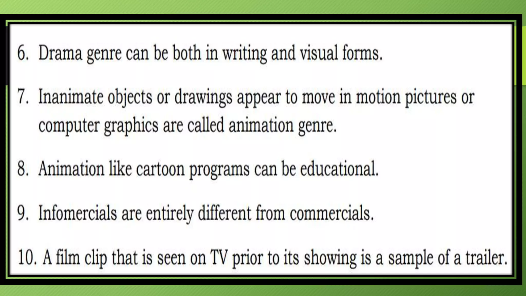 LESSON 2- GENRE OF VIEWING.pptx | Genres