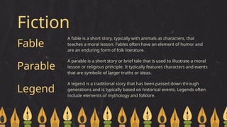 Lesson 2- Genres of Literature. ENGLISH 7 | PPTX