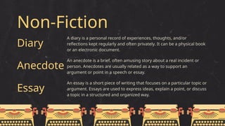 Lesson 2- Genres of Literature. ENGLISH 7 | PPTX