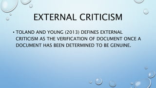 Lesson 2 - HISTORICAL SOURCES.pptx