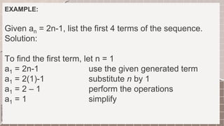 Lesson 2 - Identifying Few Terms of a Sequence.pptx