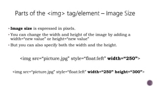 HTML5 - Insert images and Apply page backgrounds | PPT