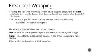HTML5 - Insert images and Apply page backgrounds | PPT