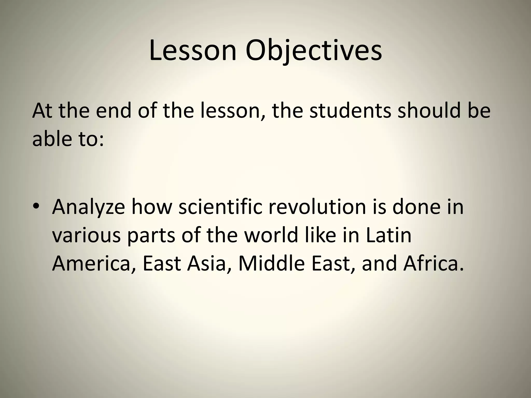 Lesson 2 intellectual revolutions that defined society | PPTX