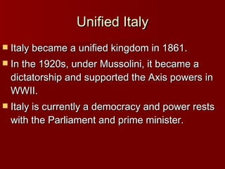 Lesson 2 Italian History | PPT