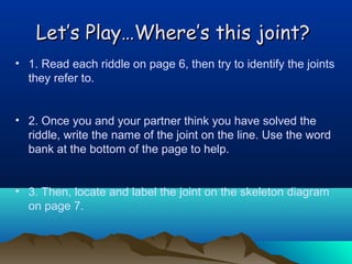 Lesson 2 - Joints | PPT