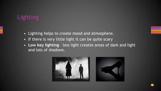 Media Language Lesson 2 - lighting and colour | PPTX