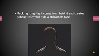 Lesson 2 - lighting and colour | PPTX