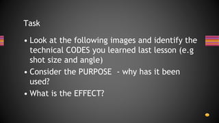 Lesson 2 - lighting and colour | PPTX