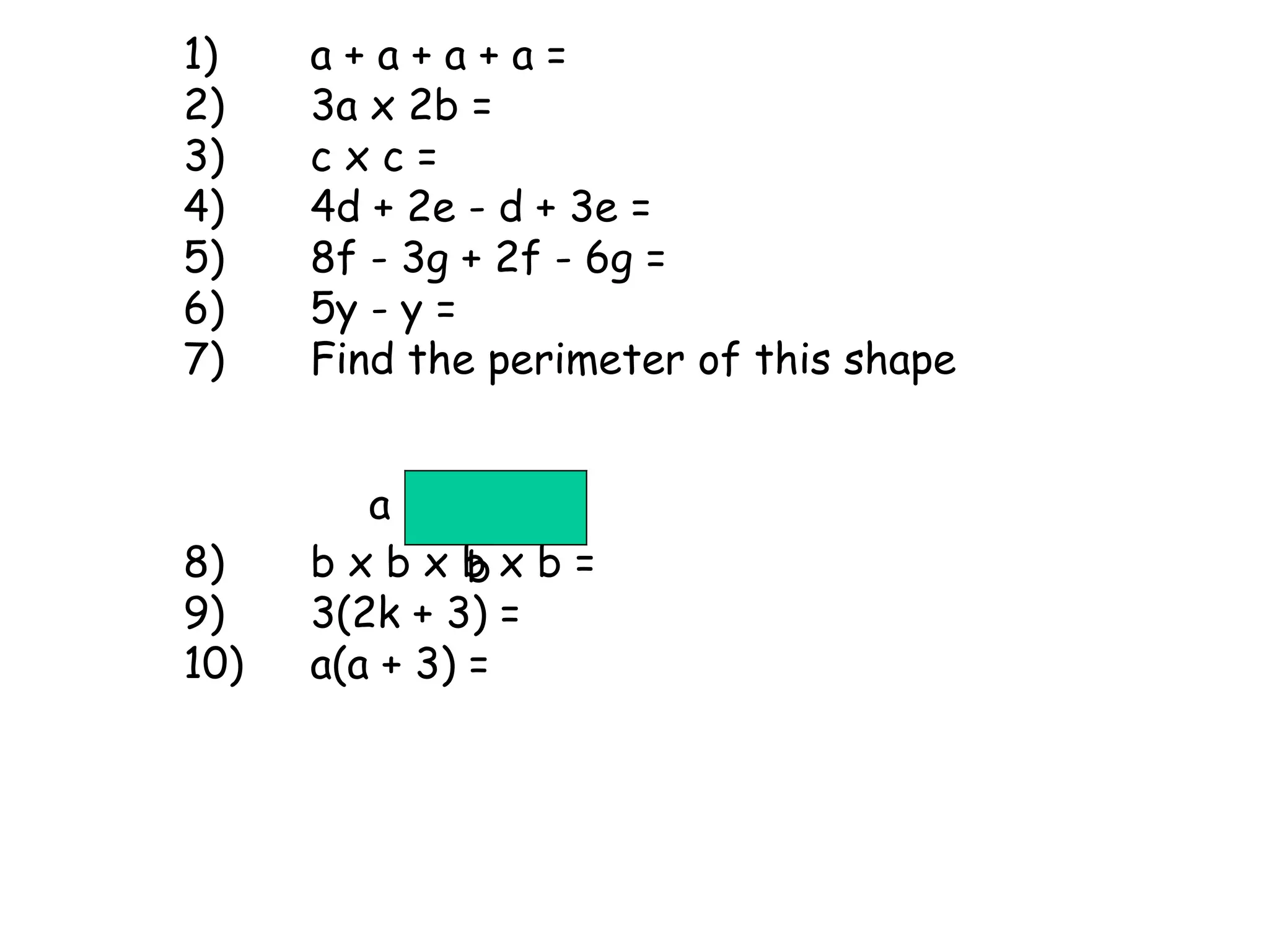 Lesson 2 like terms | PPT