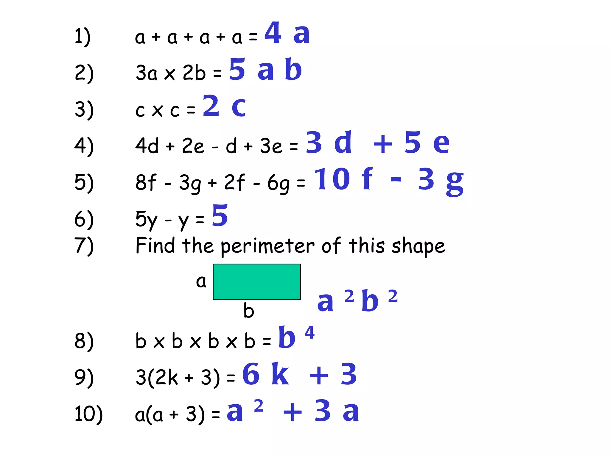 Lesson 2 like terms | PPT
