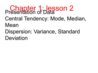 Lesson2 - chapter two Measures of Tendency.pptx.pdf