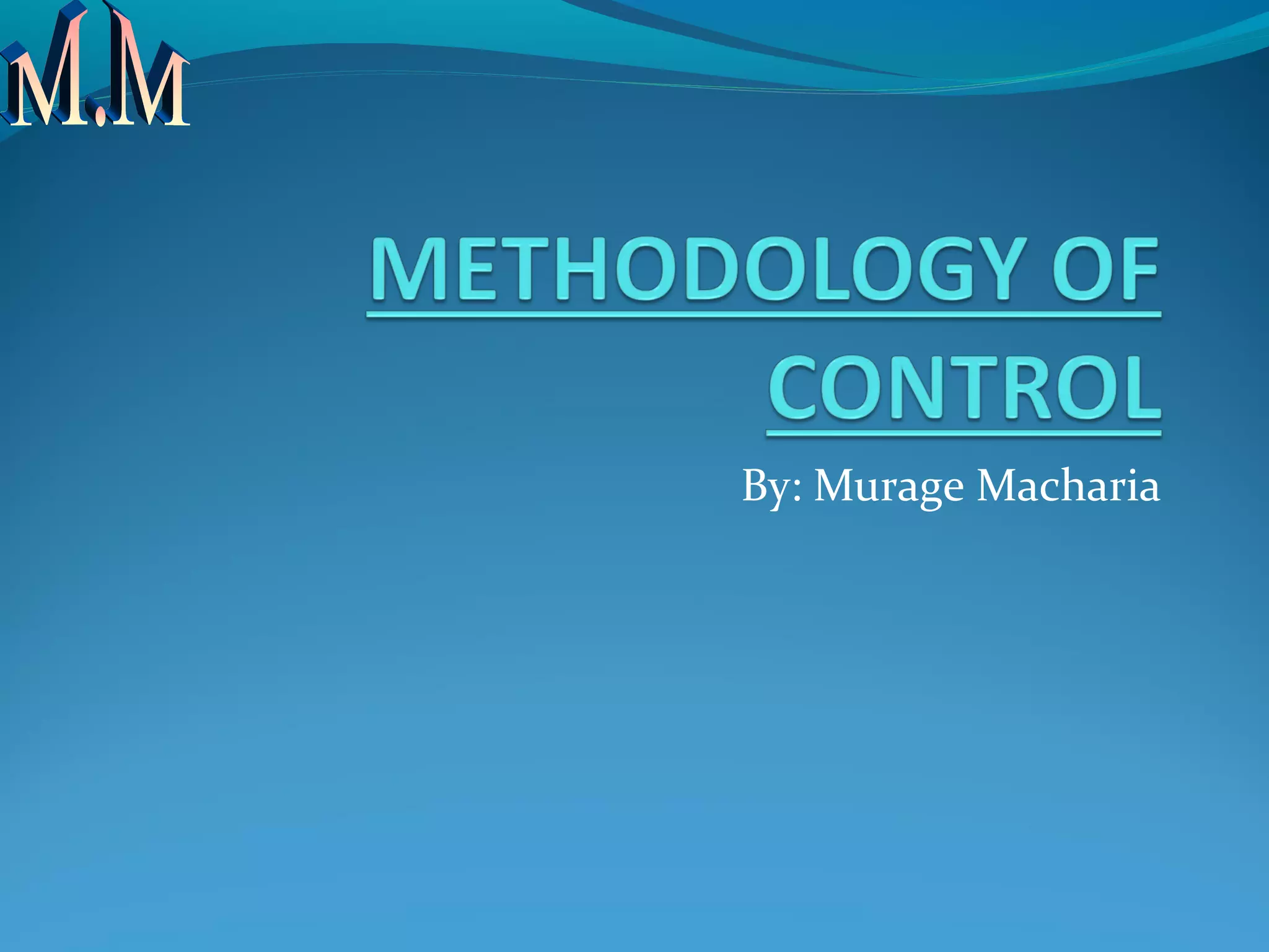 Methodology of F&B Control | PPT