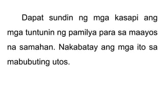 Mga Tuntunin ng Pamilya Ko | PPTX